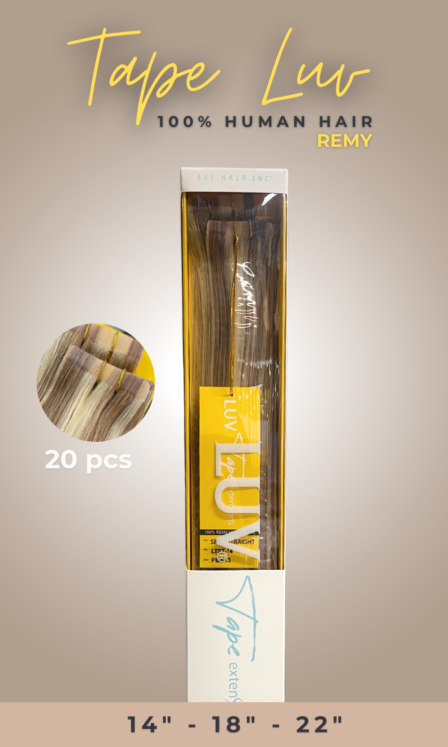 Luv Tape 20pcs | Calidad Intermedia – La Peluca Outlet